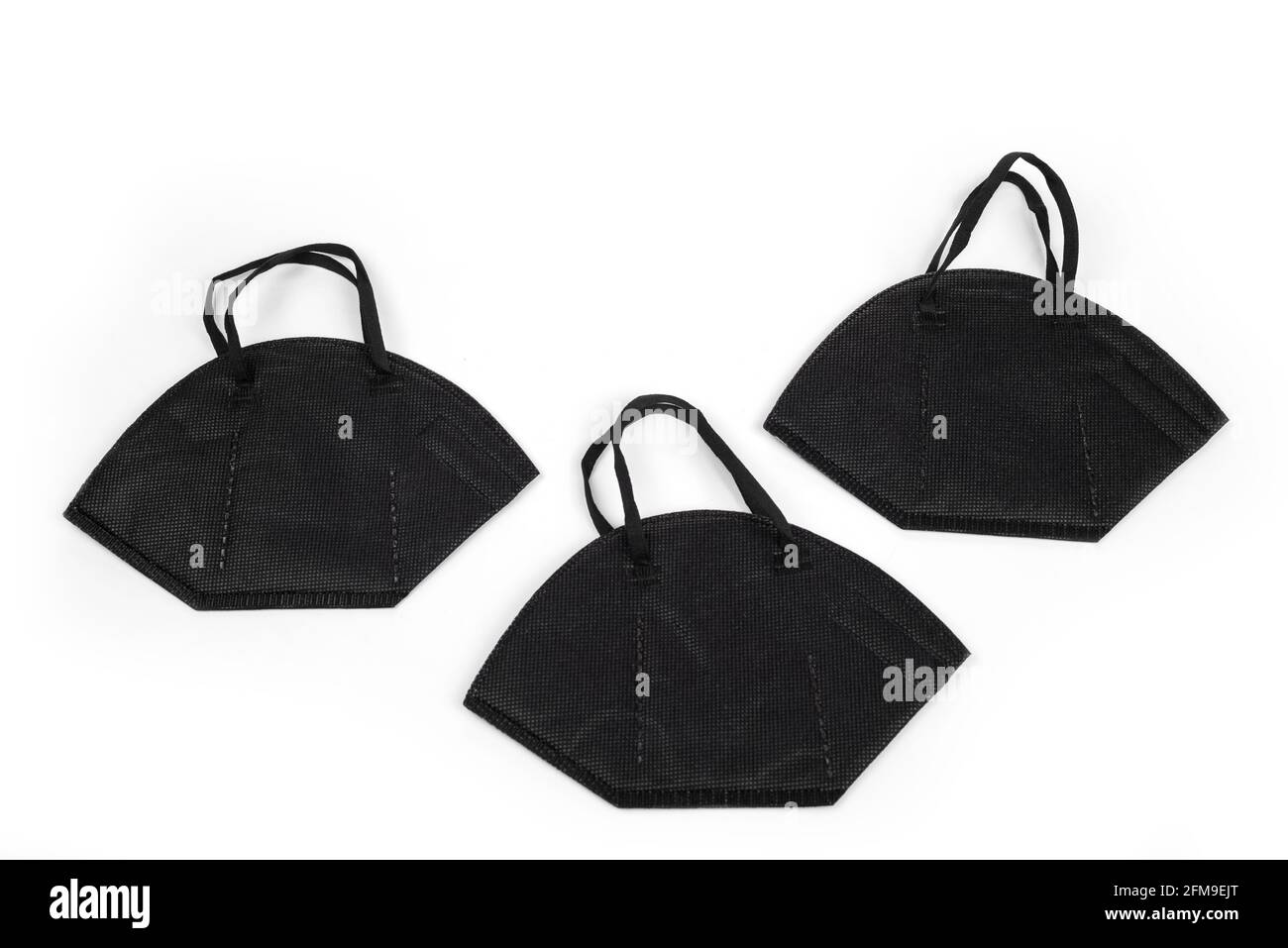 Black respirators on a white background Stock Photo - Alamy