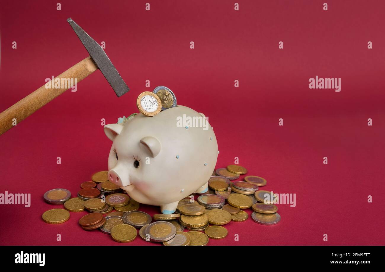 Saving pig hi-res stock photography and images - Alamy