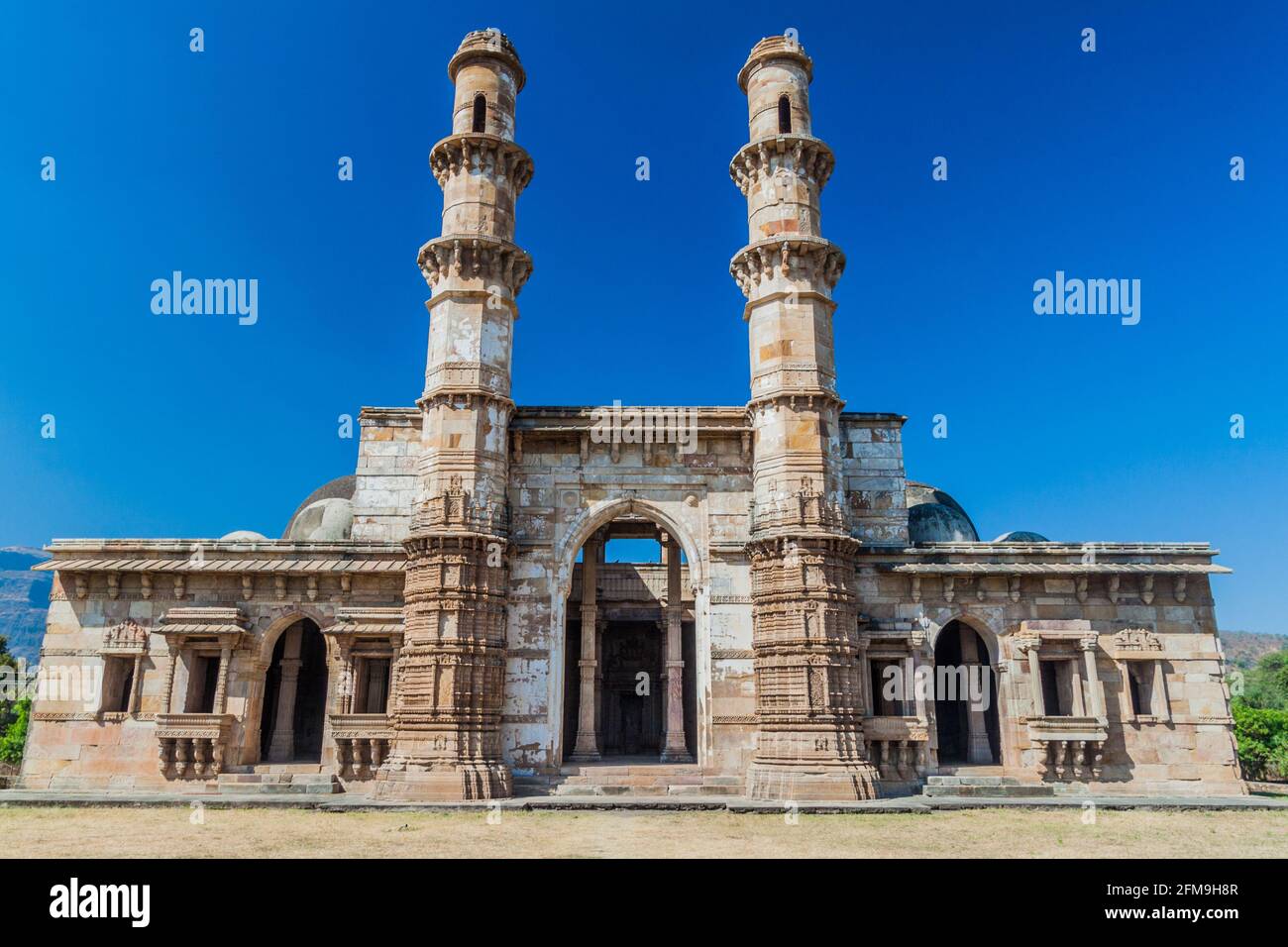 Kevda Masjid mosque in Champaner historical city, Gujarat state, India ...