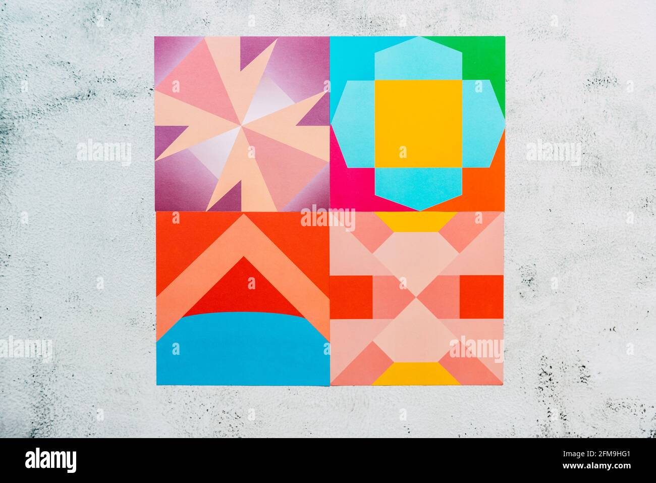 Simple hexagon tiles hi-res stock photography and images - Alamy