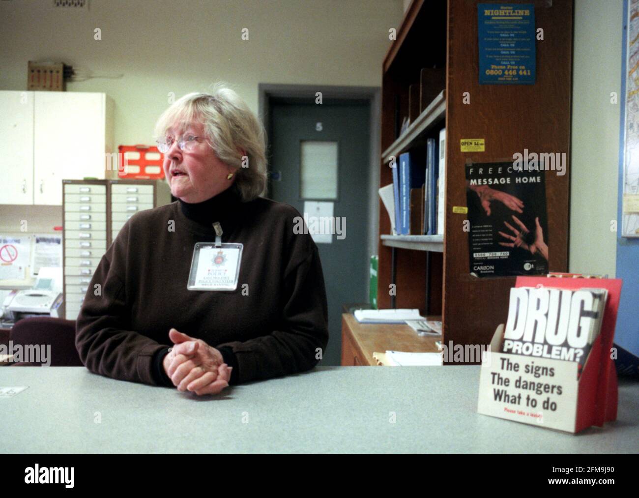 LOCAL VOLUNTEERS ARE KEEPING THE POLICE STATON JAN 2001 IN EAST MOLESEY ...