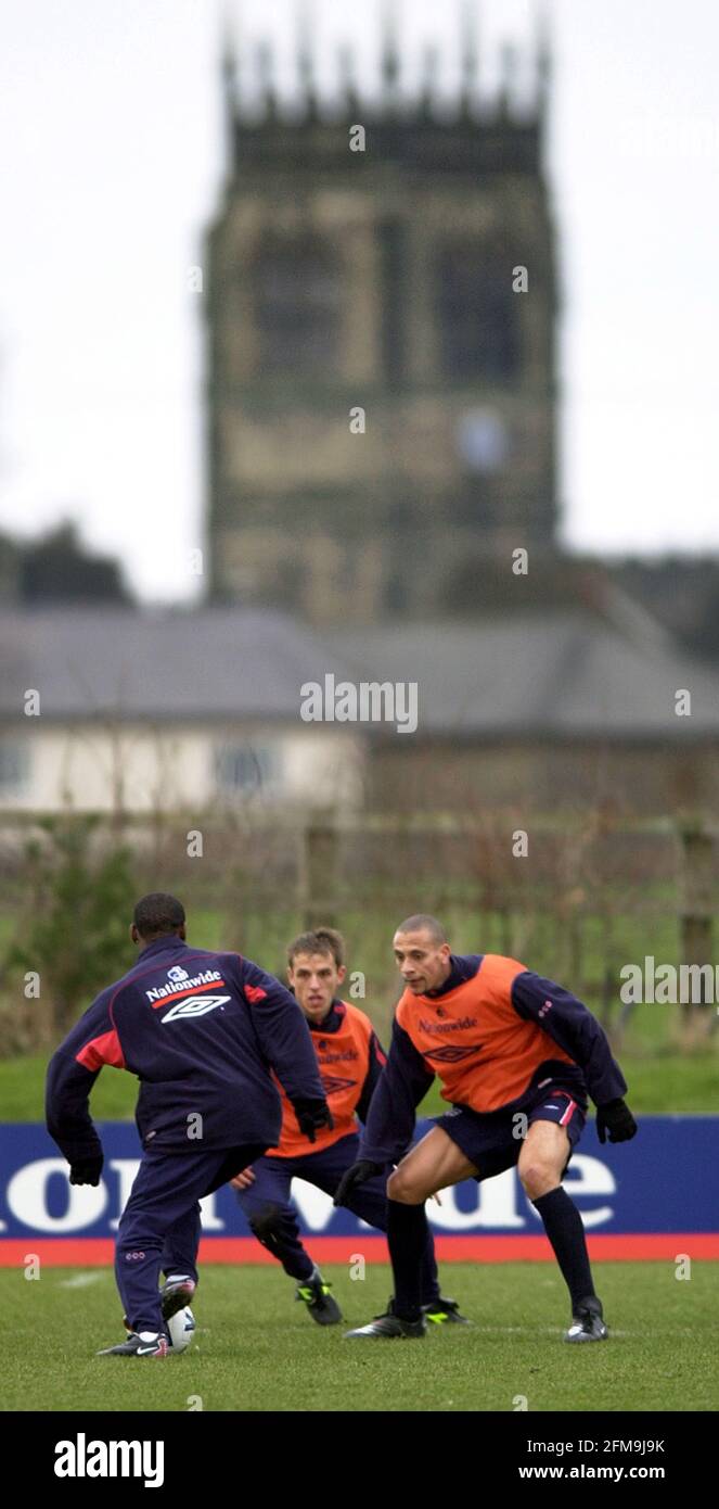 Rio ferdinand training england hi-res stock photography and images - Alamy