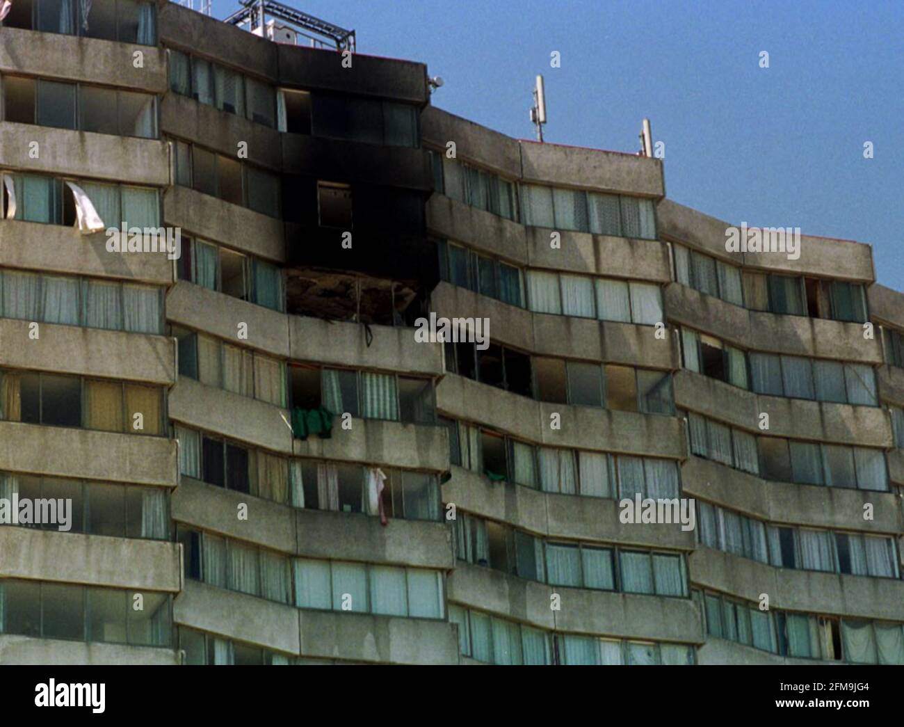 The block of flats in Margate, where there was a fire May 2001 Stock ...