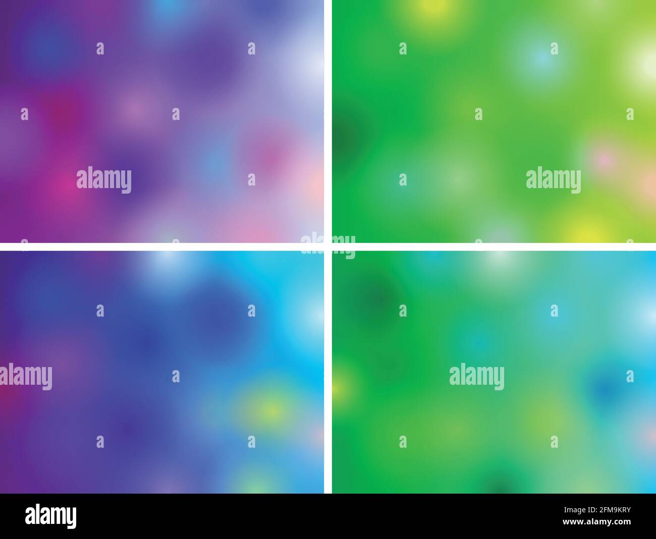 Abstract backgrounds collection. Set of 800x600 templates with blur ...