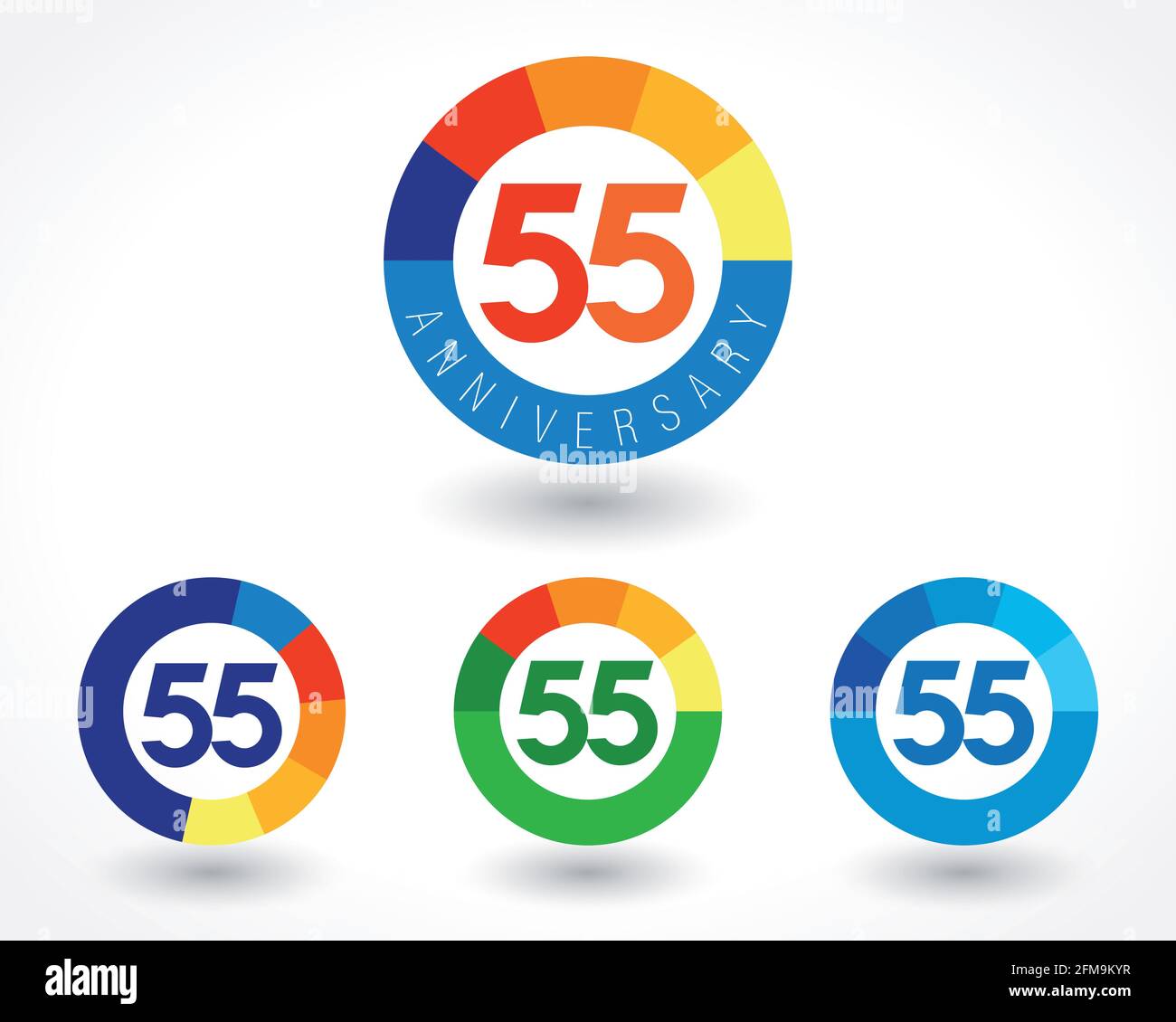 Happy birthday number 55 greeting hi-res stock photography and images ...