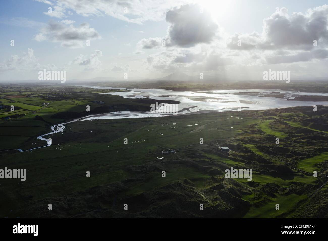 Aerial photography of Enniscrone Beach Stock Photo - Alamy