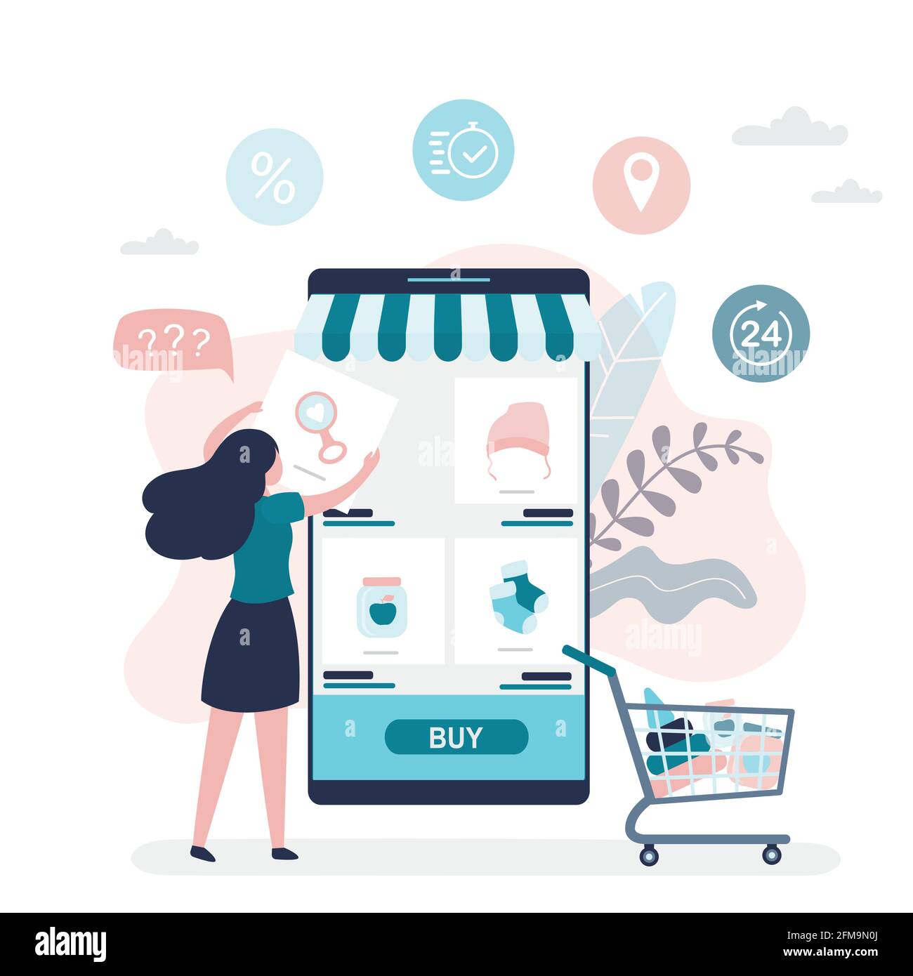 Digital newborn Stock Vector Images - Alamy