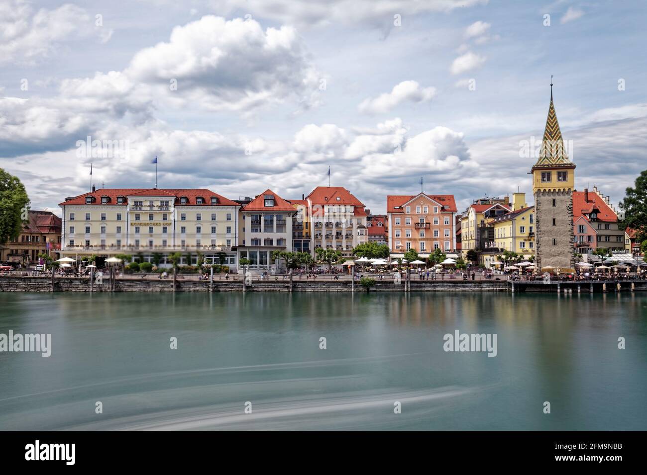 Lindau on Lake Constance, old town island Stock Photo - Alamy