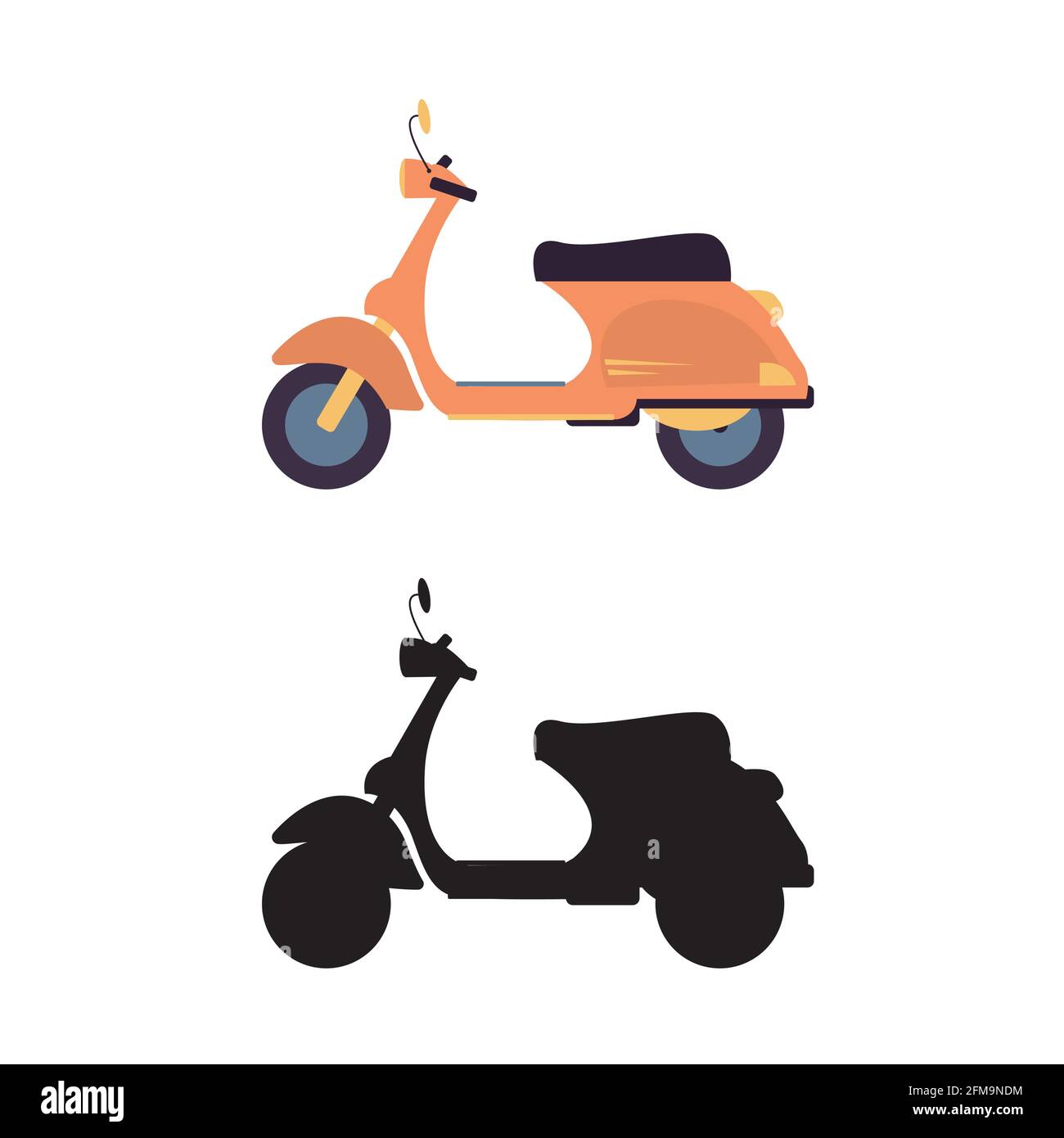 Vespa Vector Silhouette