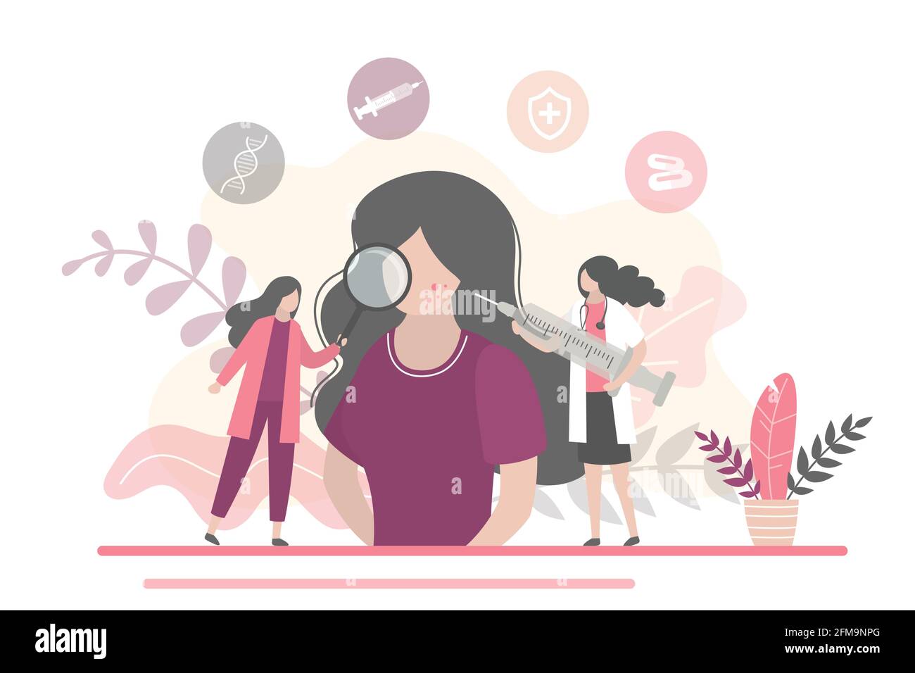 Woman beautician doctor face Cut Out Stock Images & Pictures - Alamy