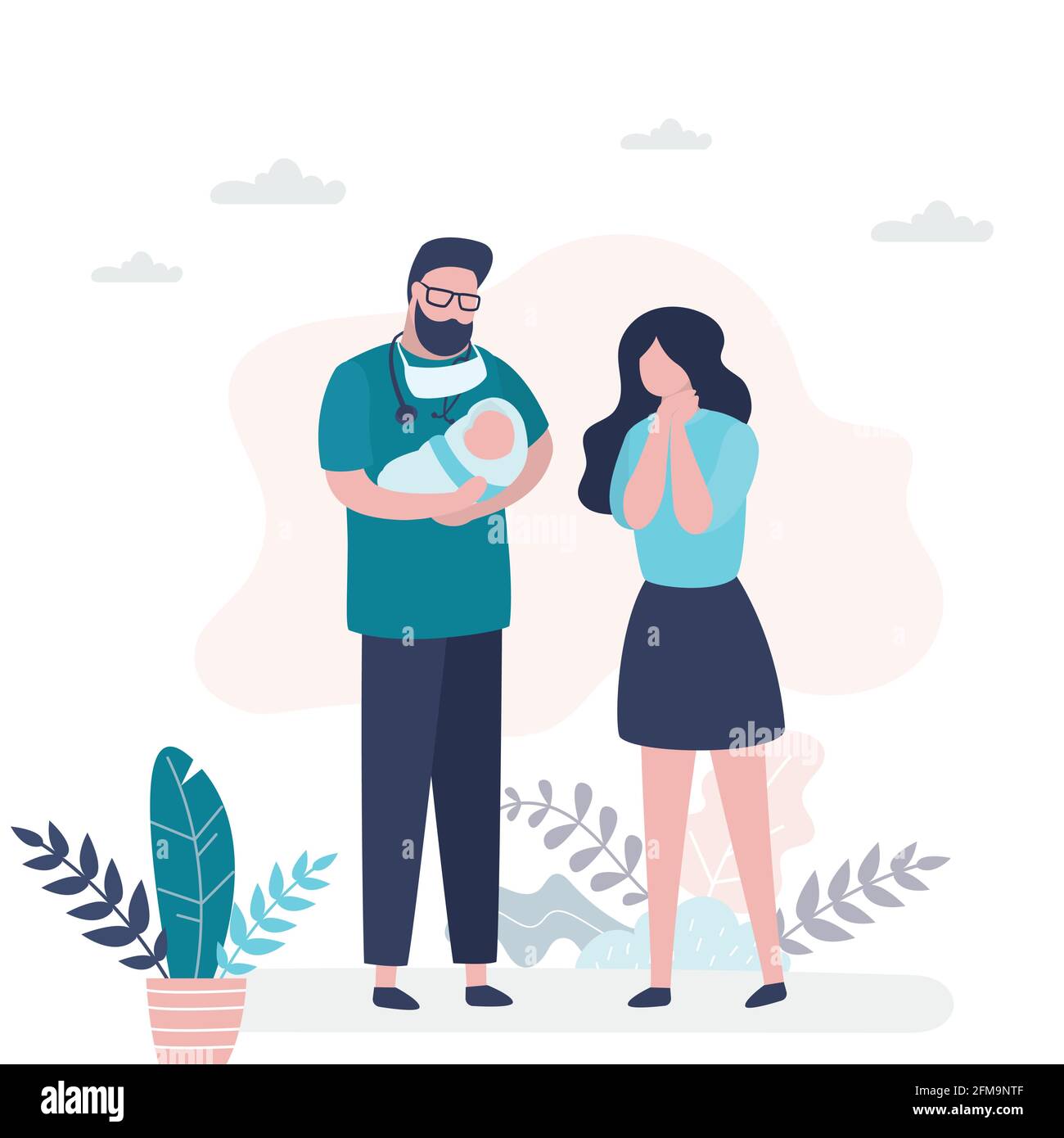 Parent in uniform Stock Vector Images - Alamy