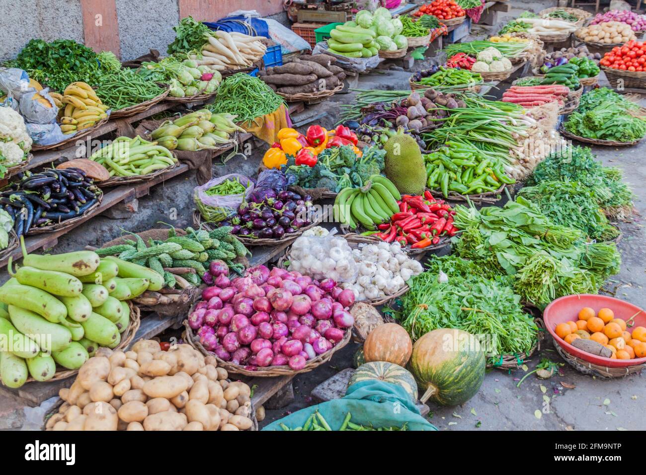 Vegetable stall in Udaipur, Rajasthan state, India Stock Photo - Alamy