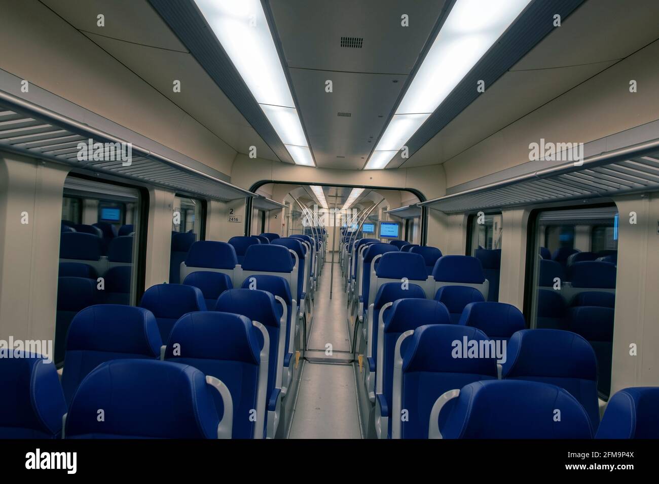 Inside A NS Train At Bilthoven The Netherlands 22-10-2020 Stock Photo ...