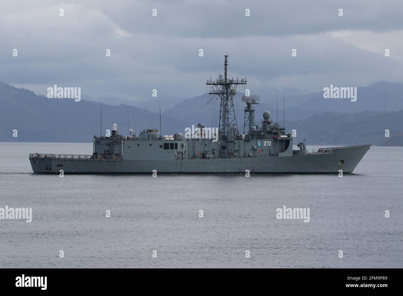 ORP Generał Kazimierz Pułaski (272), an Oliver Hazard Perry-class ...