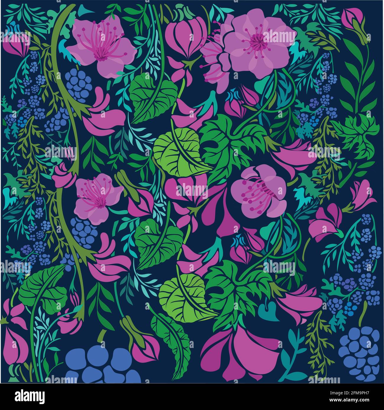 flower patter, vector illustration Stock Vector Image & Art - Alamy