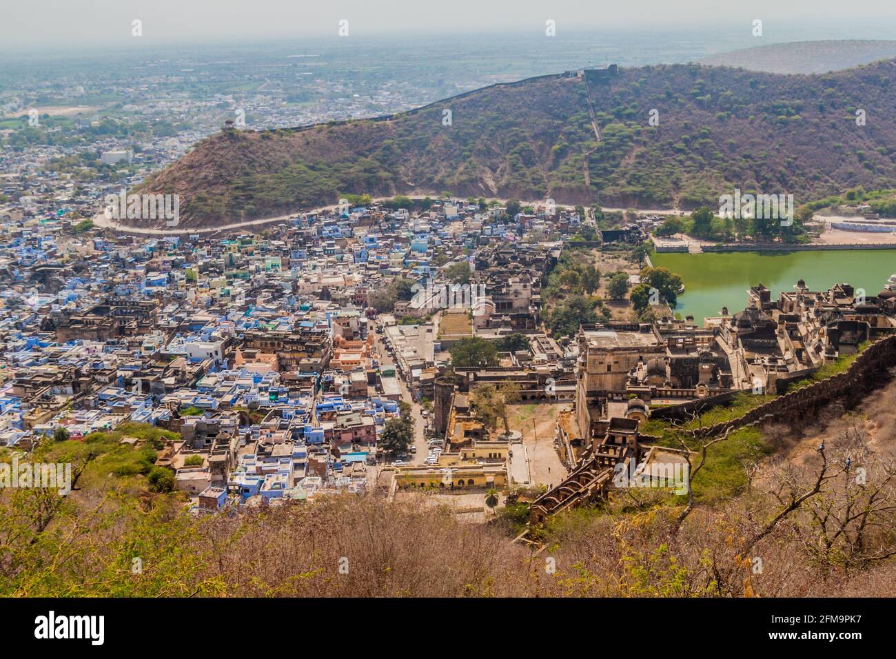 Aerial view of Bundi, Rajasthan state, India Stock Photo - Alamy