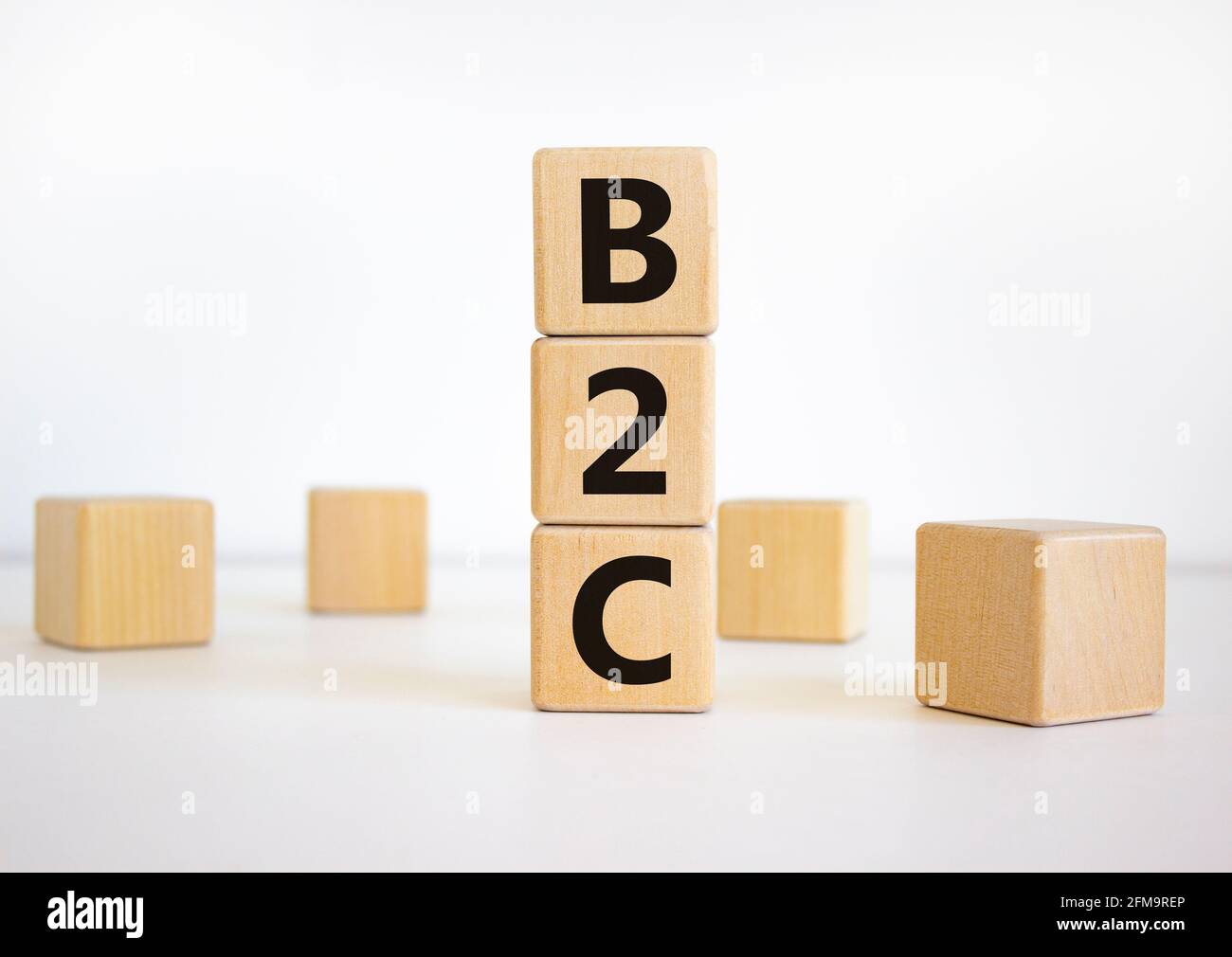 B2C - business to customer symbol. Concept word 'B2C - business to ...