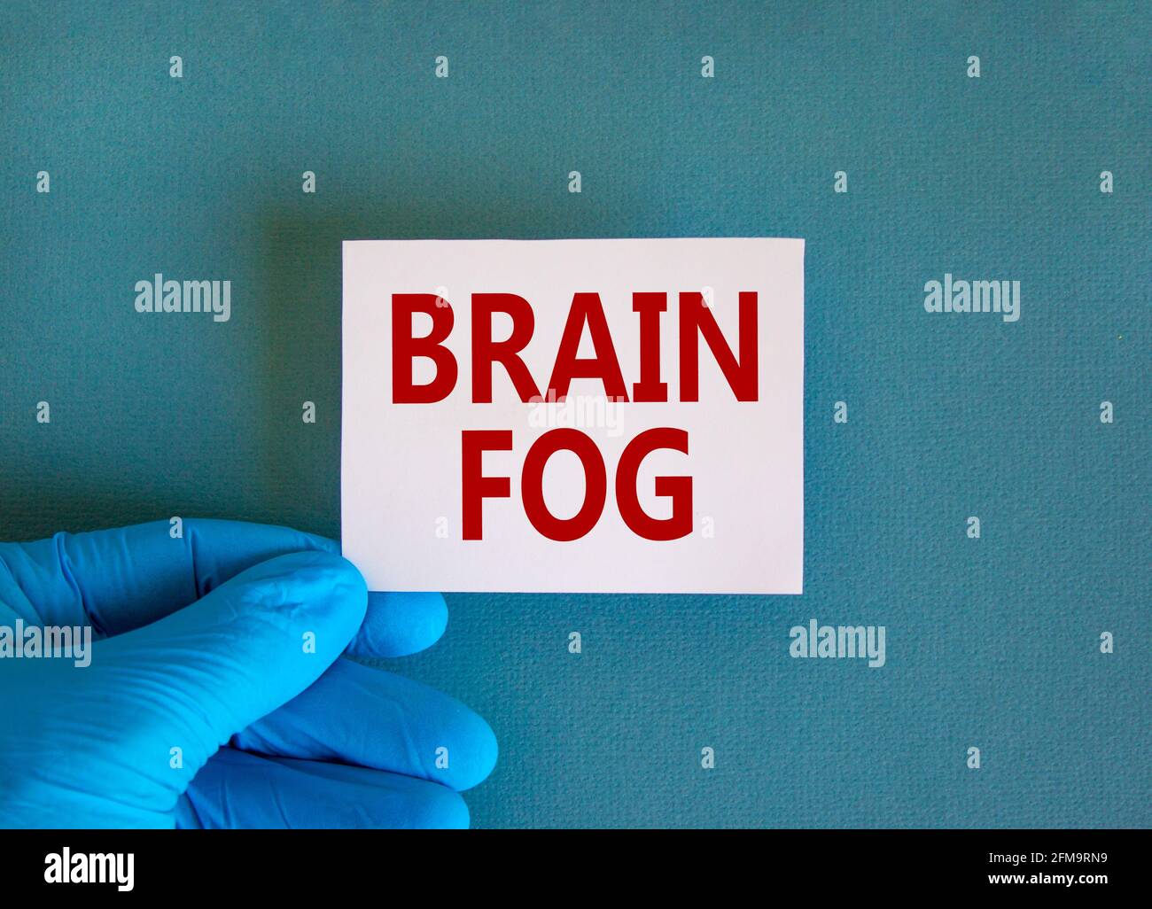 Medical, COVID-19 Pandemic Coronavirus brain fog symbol. Doctor hand ...