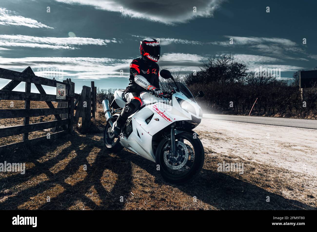 Motorbike landscape photo freedom is here for the rider. fun way to ...