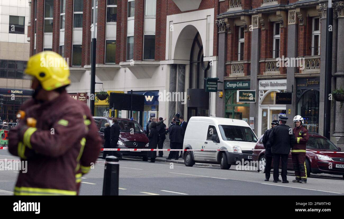 British police cordon off Victoria Street in central London following a ...