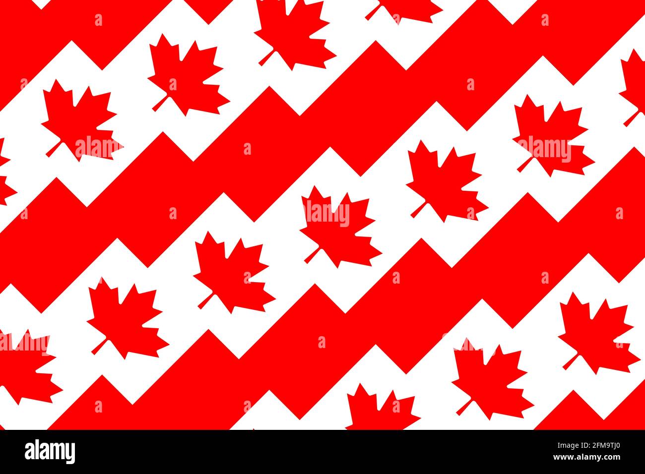 Simple geometric pattern in the colors of the national flag of Canada ...