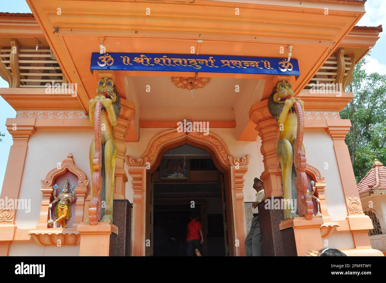 PALGHAR, INDIA - Jun 06, 2014: Shri Shantadurga Temple is a private ...