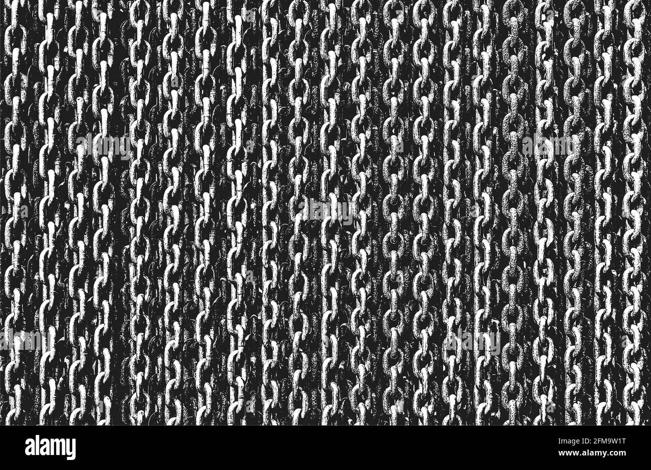 Distressed overlay texture of rusted peeled metal chain. grunge ...