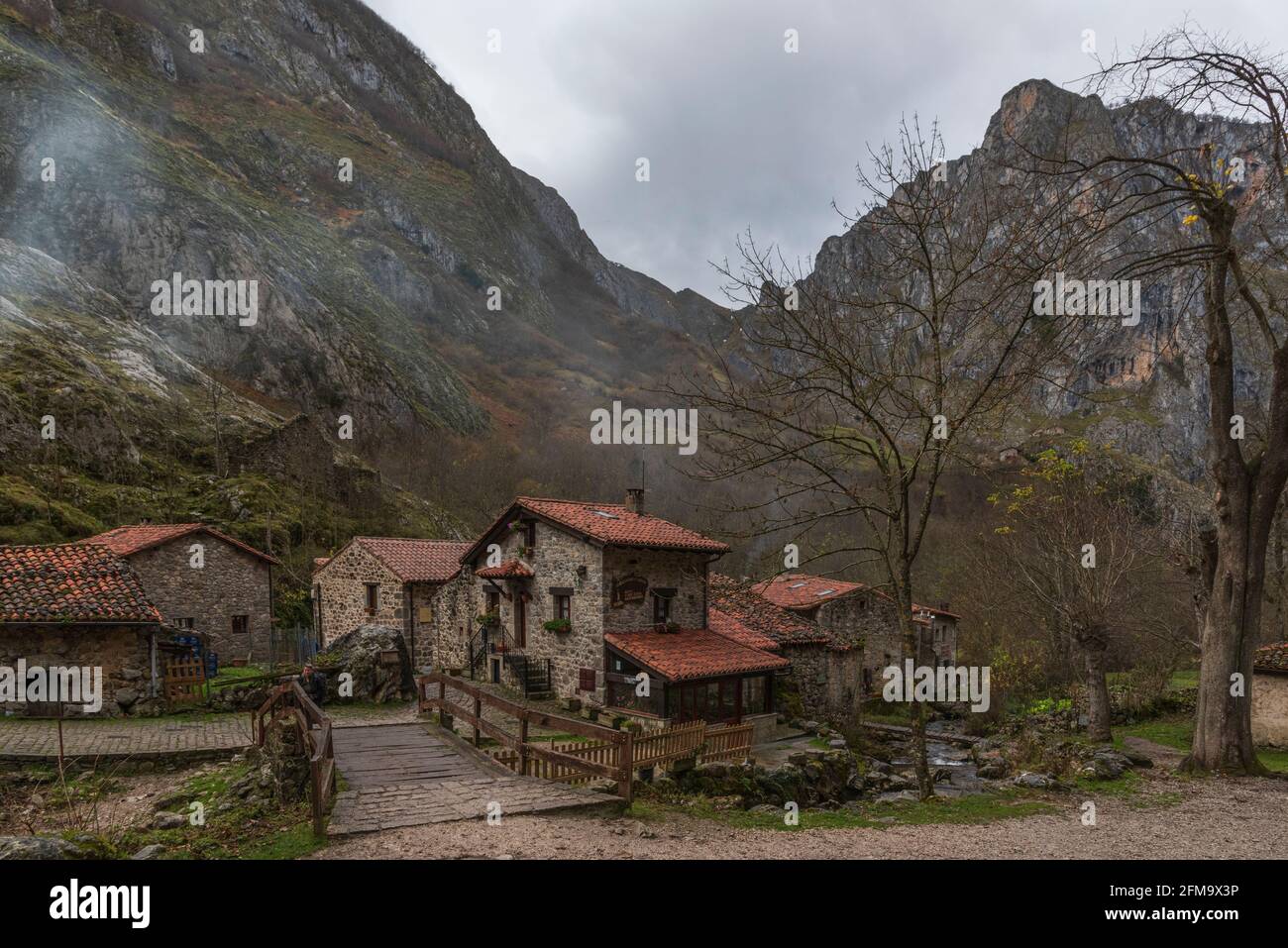 Impressions from the mountain village Bulnes, Asturias, Northern Spain ...