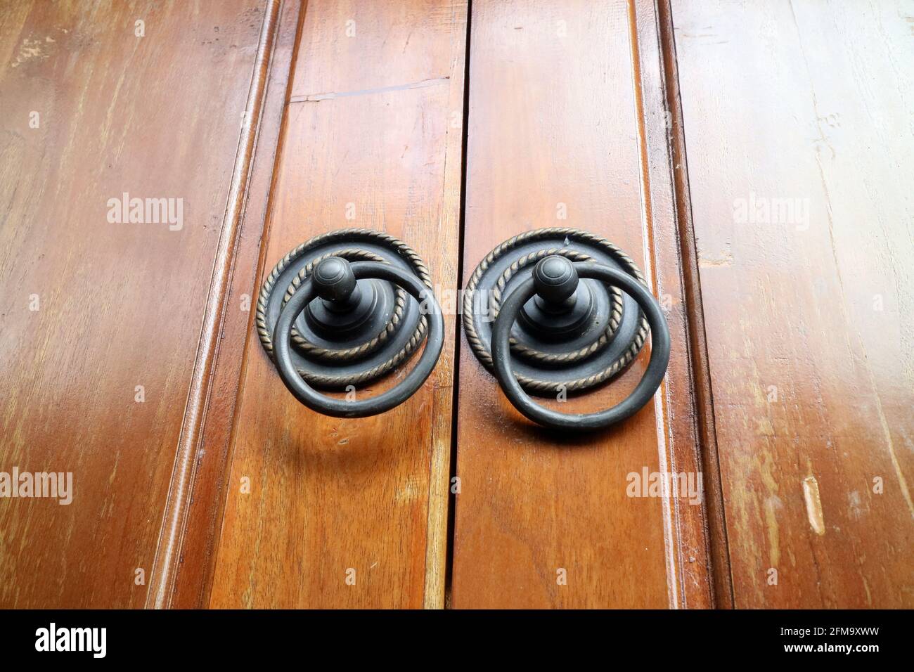 The an aesthetic photo of iron door handle Stock Photo - Alamy