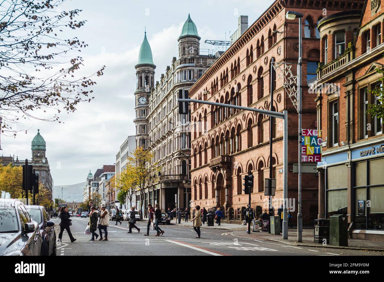 Belfast city tour Stock Photo - Alamy