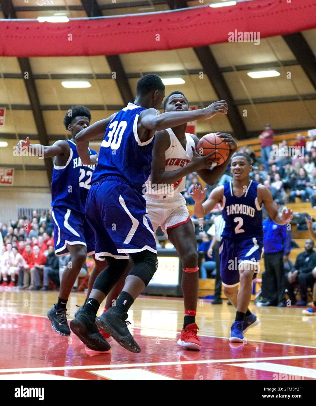 MUNSTER, UNITED STATES - Dec 01, 2018: Munster vs Hammond High high ...