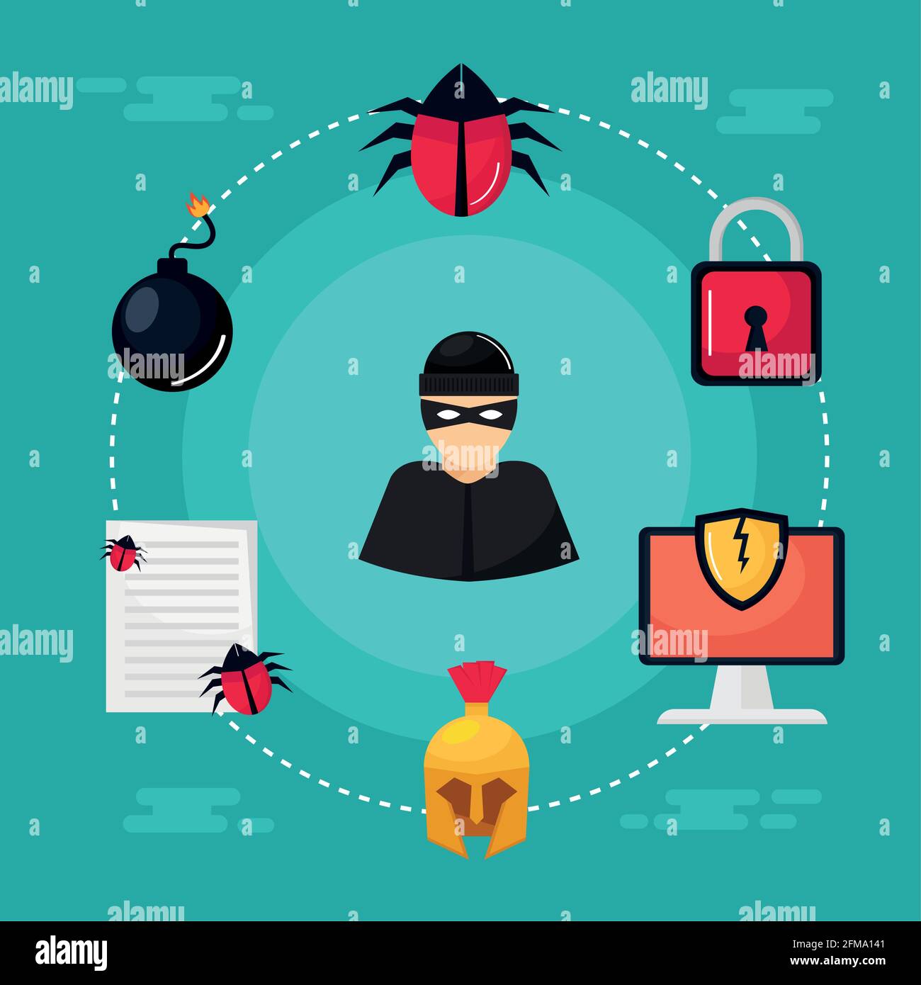 thief and cyber security around Stock Vector Image & Art - Alamy