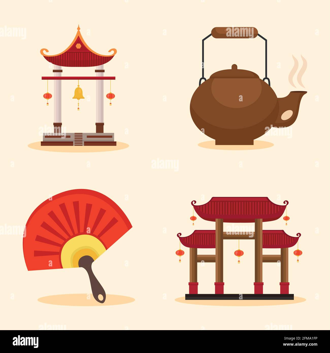 four china culture icons Stock Vector Image & Art - Alamy
