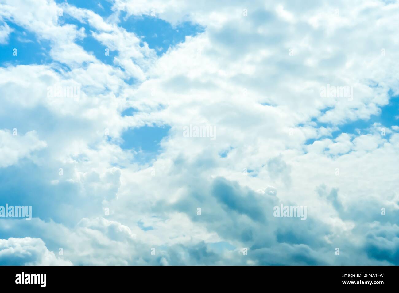 Real blue sky with the white clouds. Natural sky background Stock Photo ...