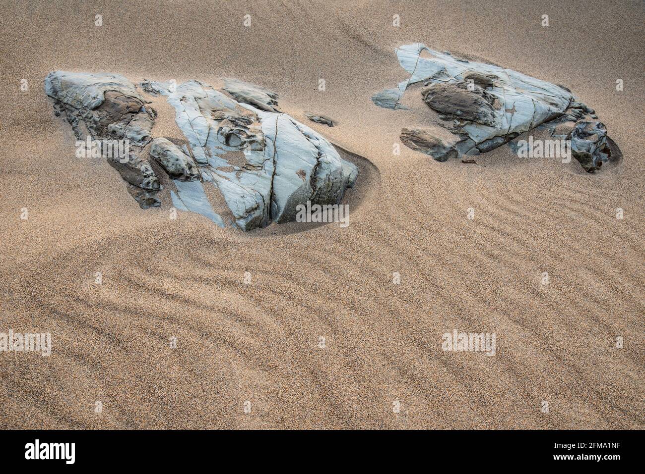 Unusual landscape image giving an abstract look of small scale rocks in ...