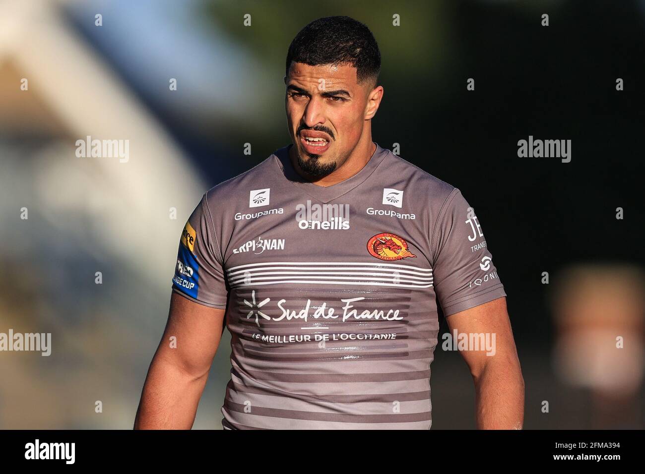 Fouad Yaha (5) of Catalans Dragons during the game Stock Photo - Alamy