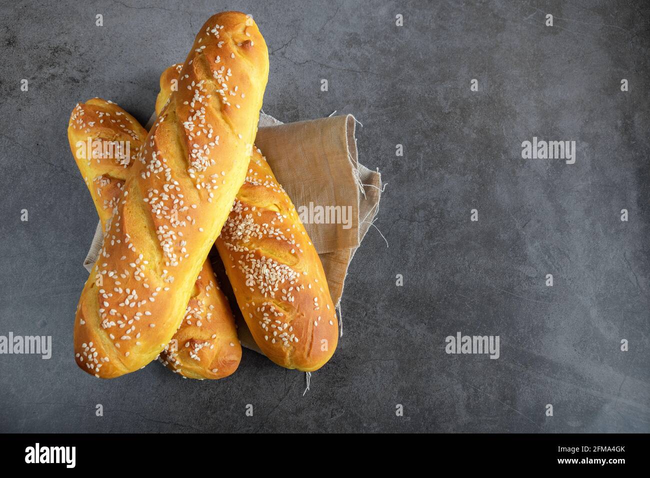 Homemade Curcuma Curry Viennoise Bread Stock Photo - Alamy