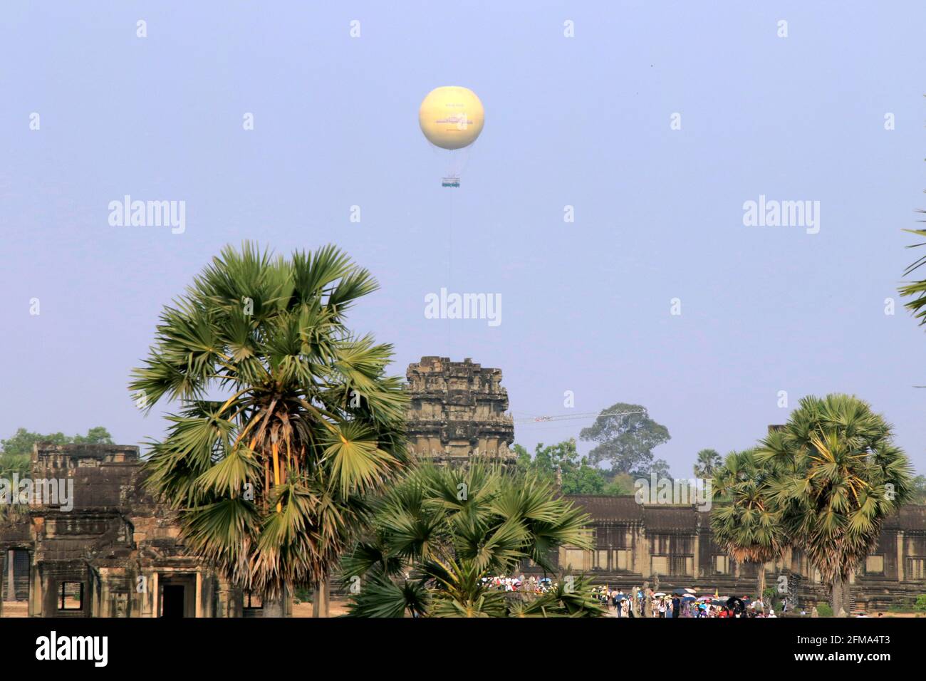 A balloon over Angkor Wat Cambodia Stock Photo - Alamy