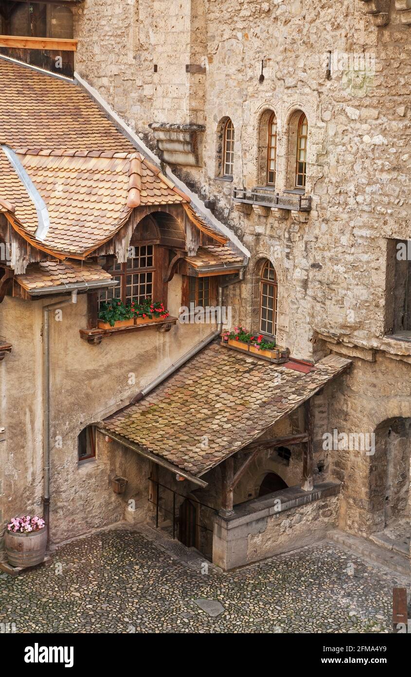 View of Chillon Castle. Switzerland Stock Photo - Alamy