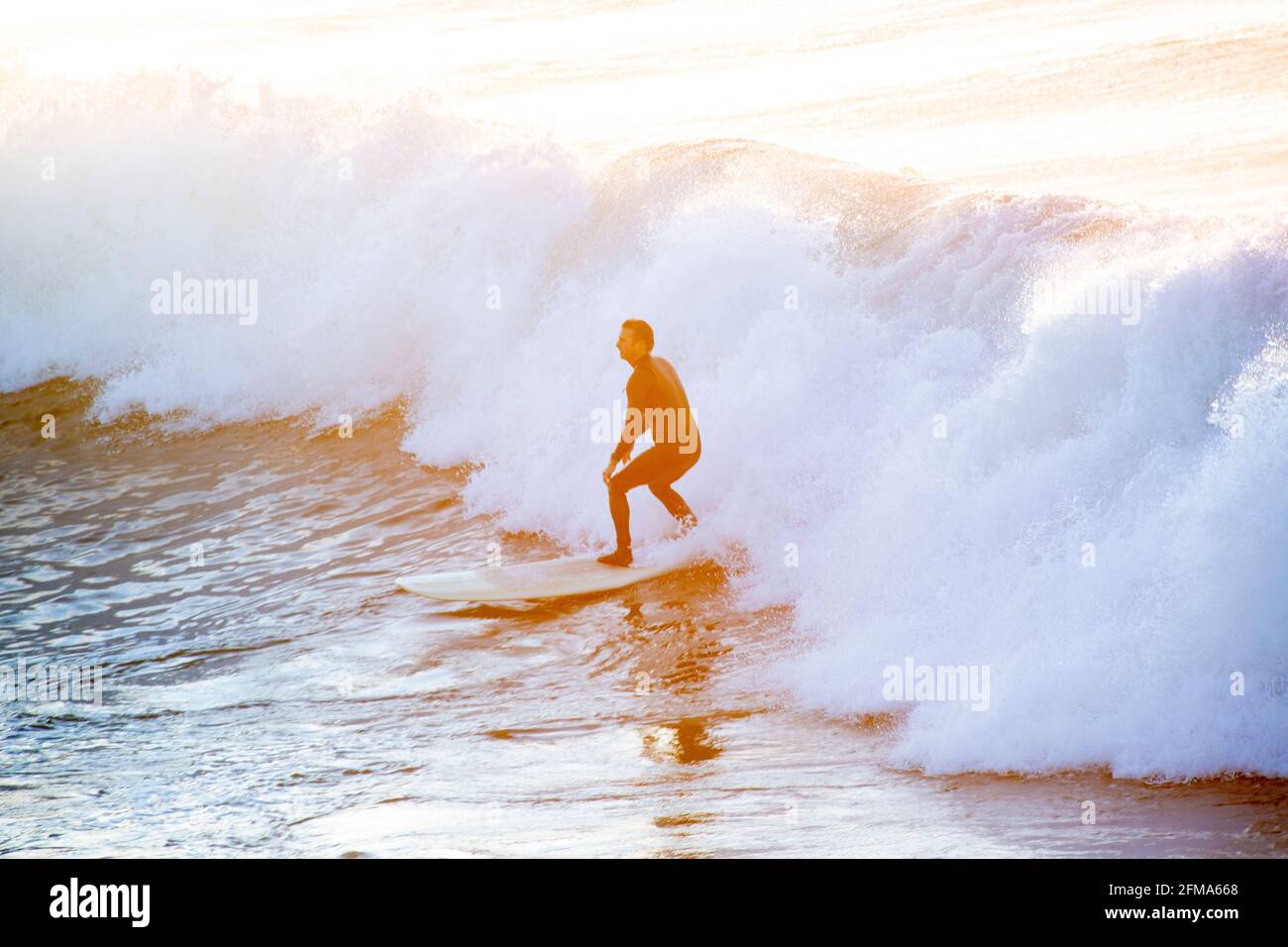 surfing off Leadbetter Point, Santa Barbara, California Stock Photo - Alamy