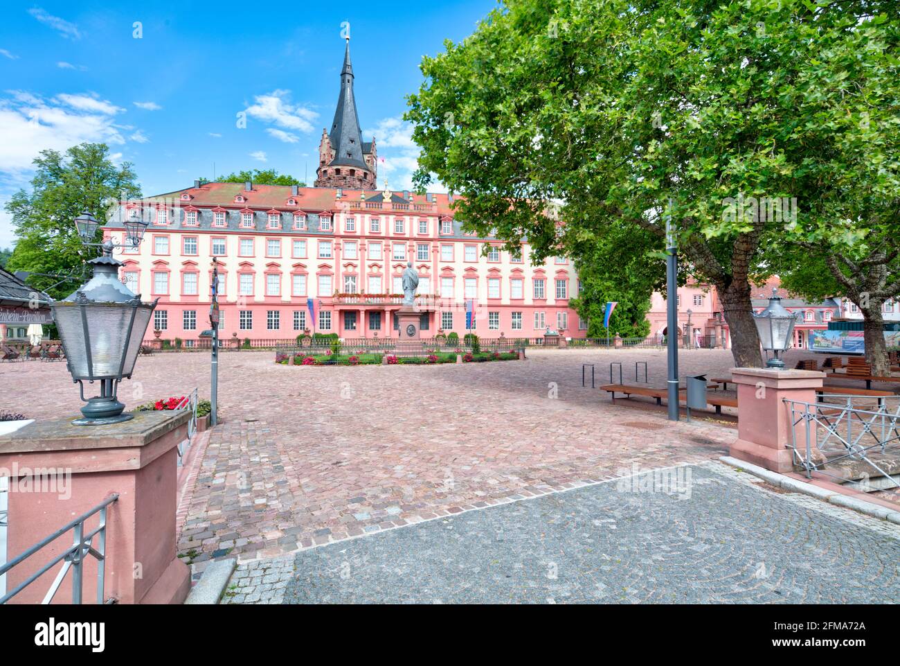 Erbach Castle, Schlossplatz, house facade, Erbach, Odenwald, Hesssen ...