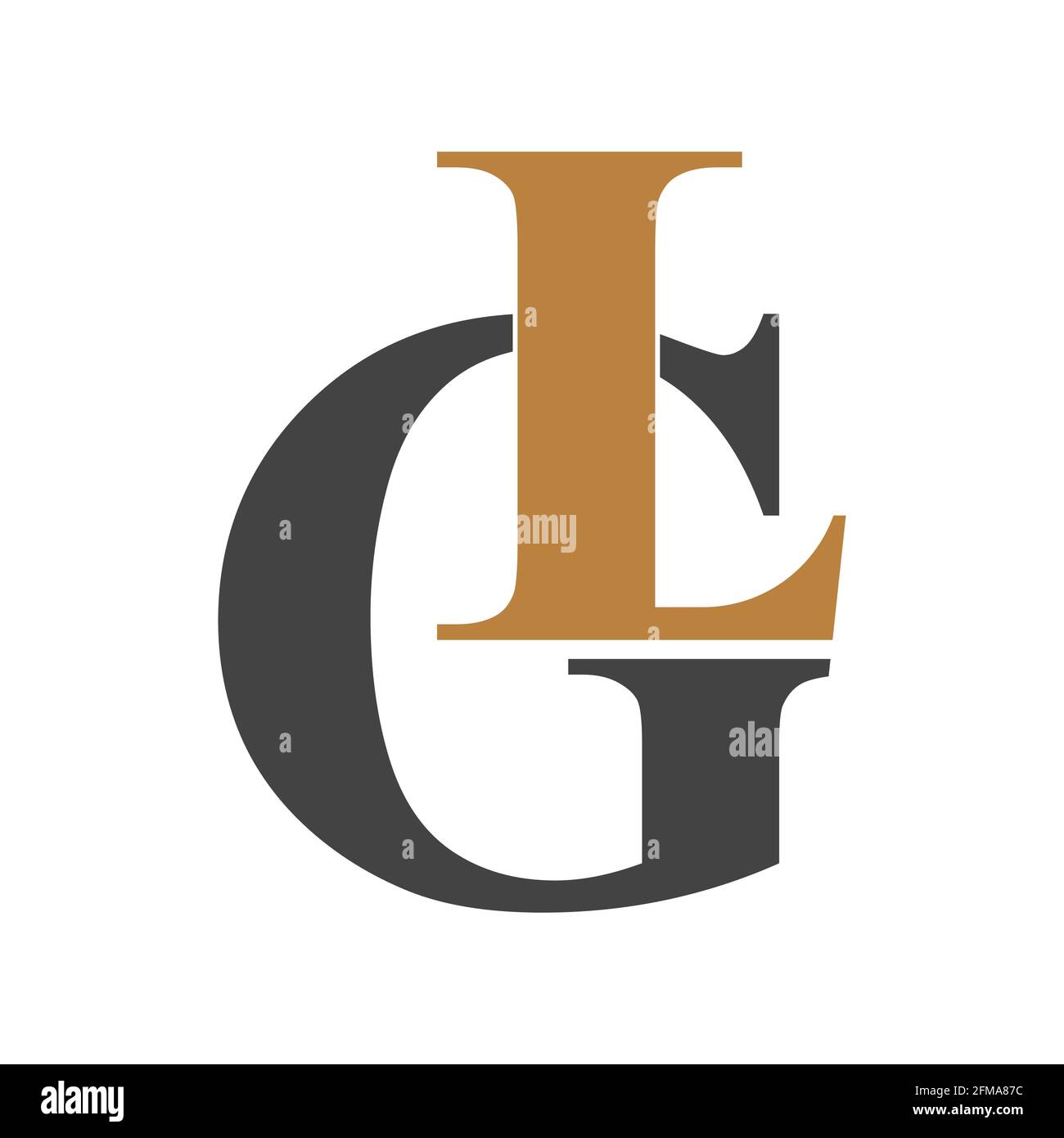 GL, LG, G AND L Abstract initial monogram letter alphabet logo design ...