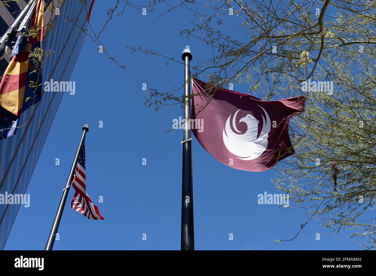 Flag of the city of Phoenix, Arizona designed by the Design firm of ...
