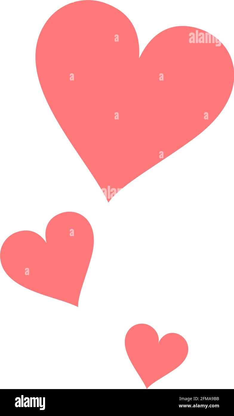 Multiple heart marks.Vector illustration that is easy to edit Stock ...