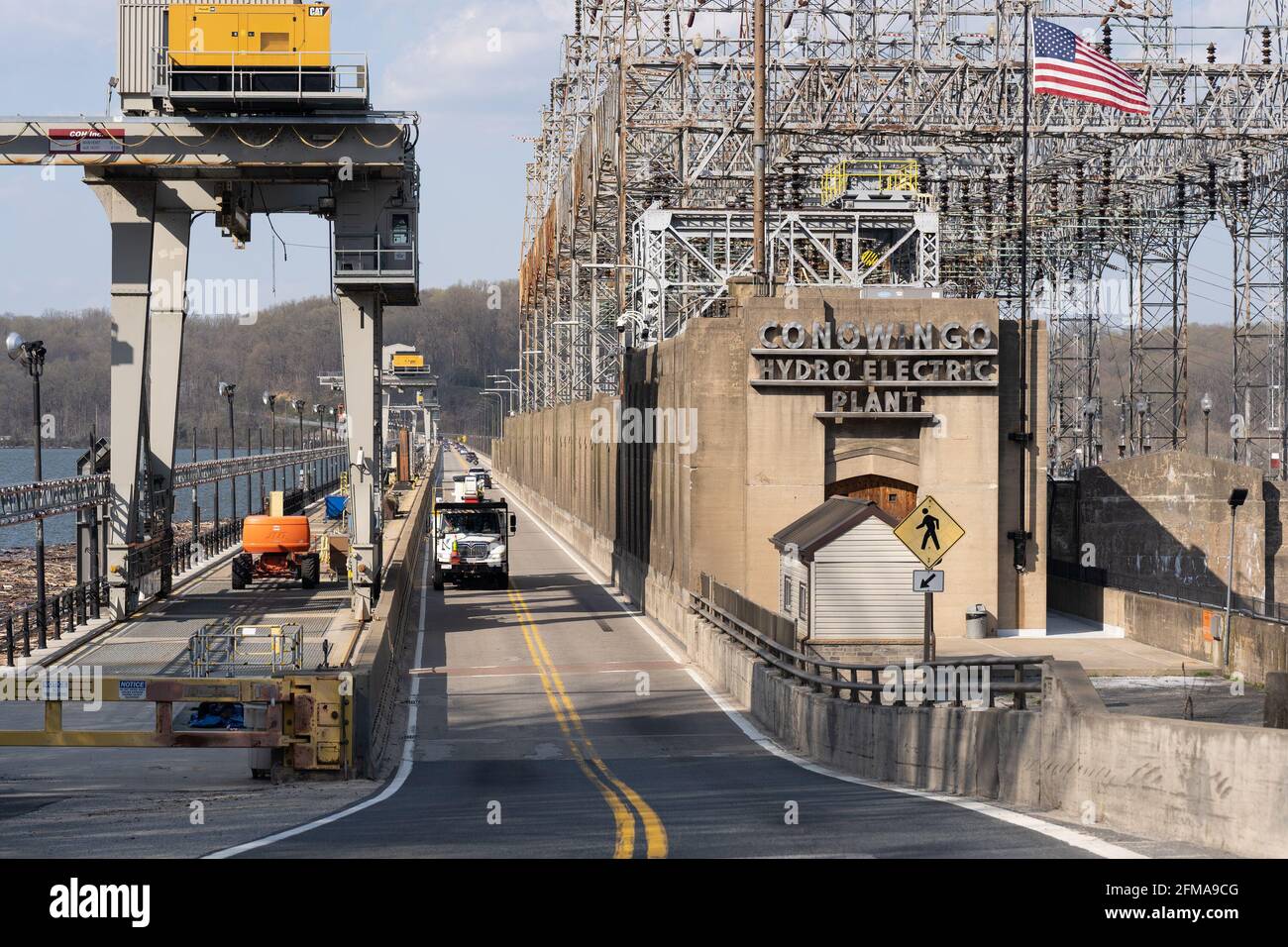 Conowingo, MD - April 4, 2021: Approaching Conowingo Dam and ...