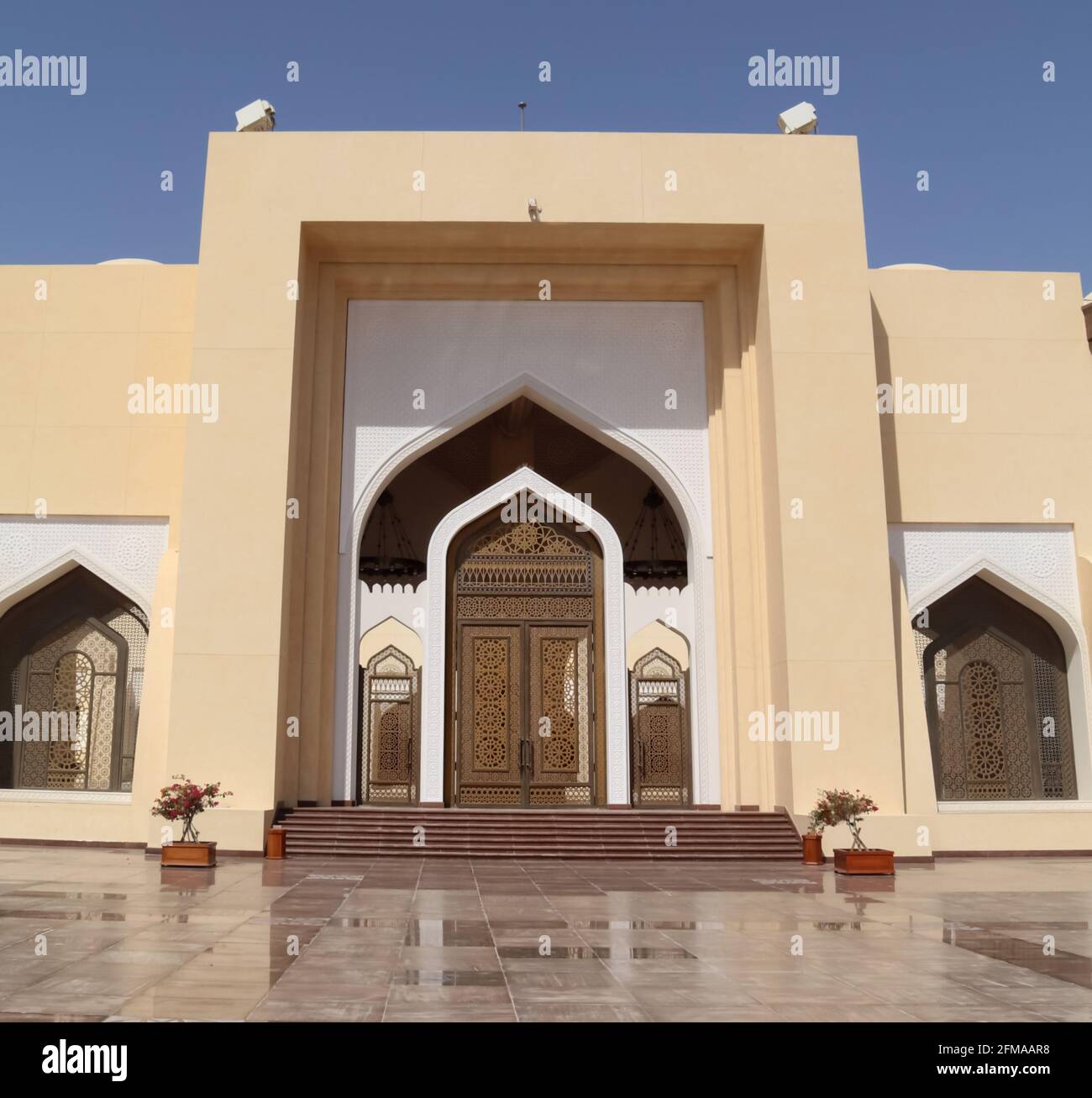 View of Imam Abdul Waheb Mosque, also known as Grand Mosque in Doha ...