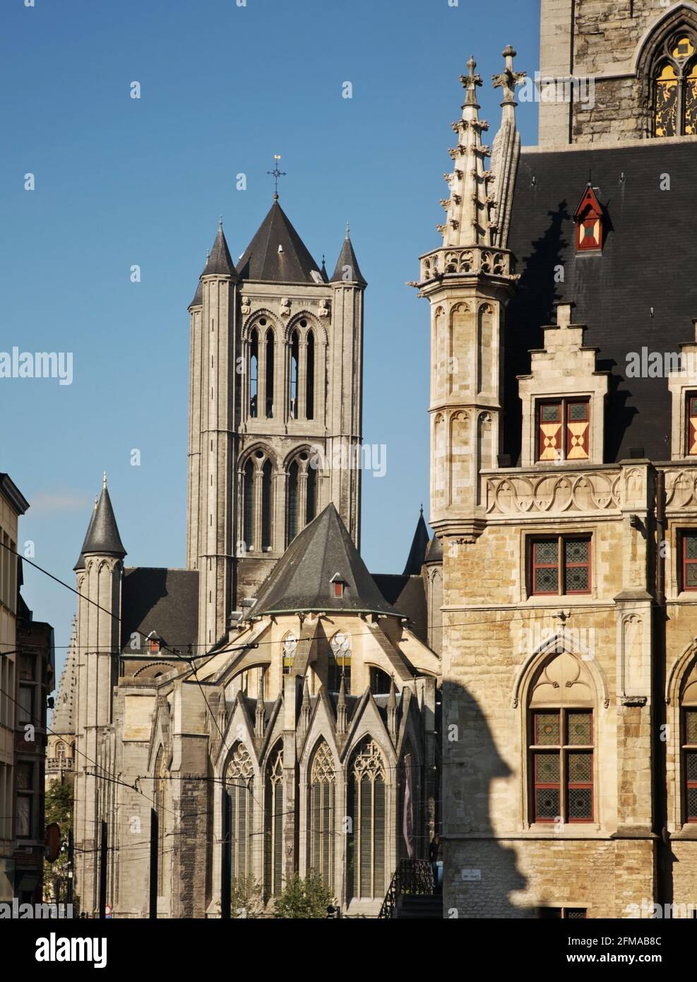 Church of St. Nicholas in Ghent. Belgium Stock Photo - Alamy