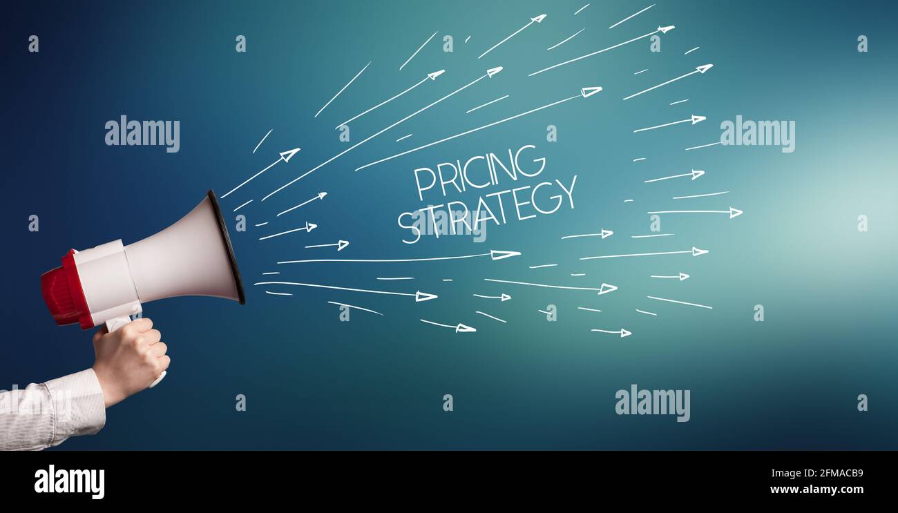 Young girl screaming to megaphone Stock Photo - Alamy