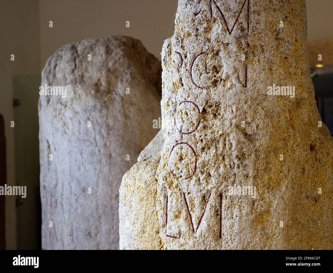 Roman fort Saalburg near Bad Homburg, Fortuna inscription from the fort ...