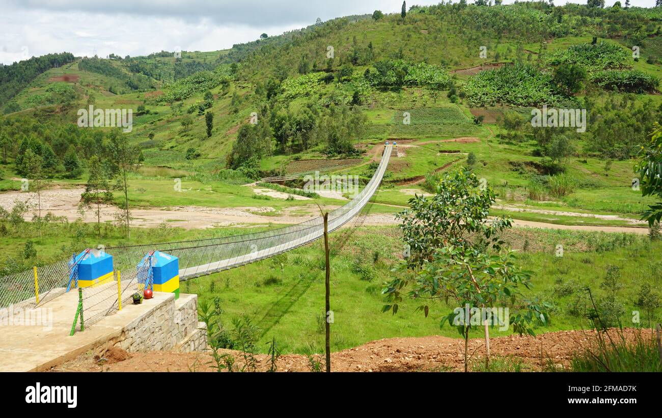 mountaint and hills with blue sky of africa in rwanda Stock Photo - Alamy